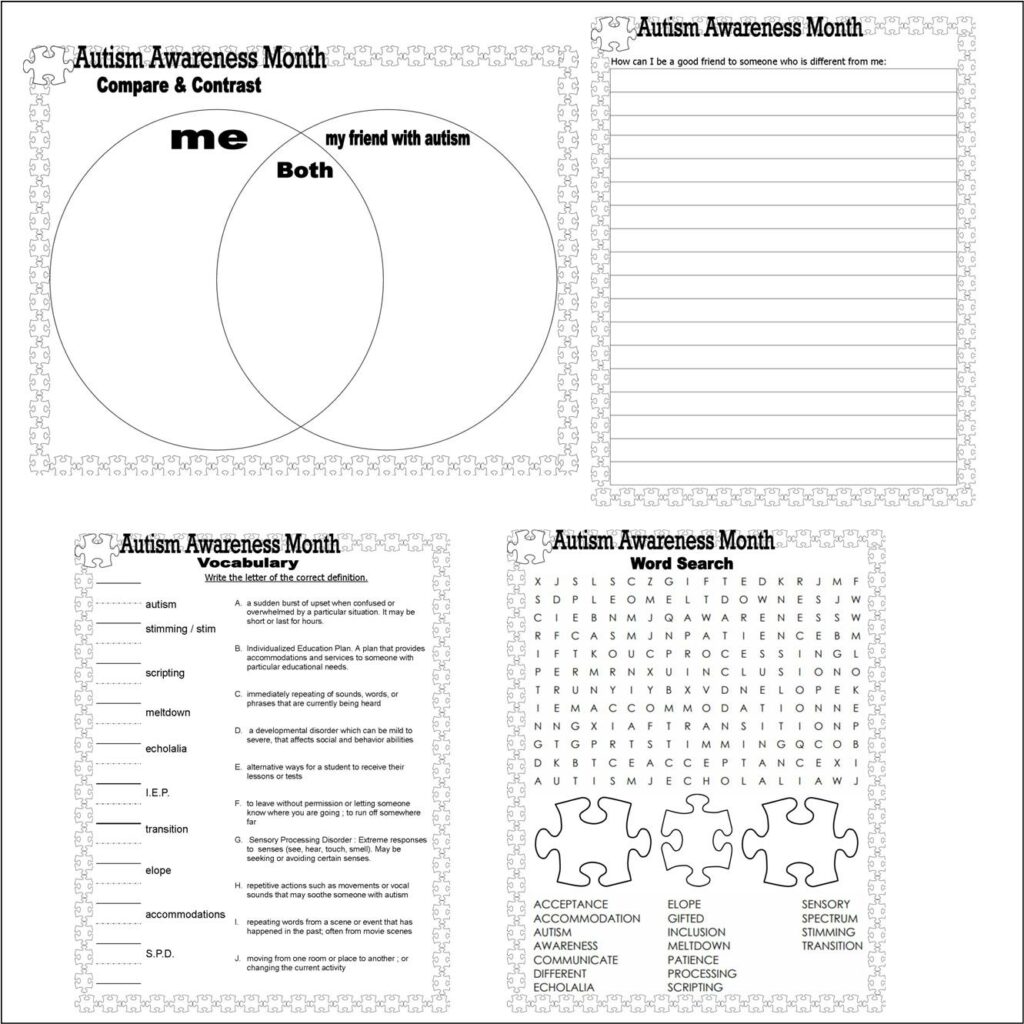Autism Awareness In the Classroom | Worksheets & Decor | Made By Teachers