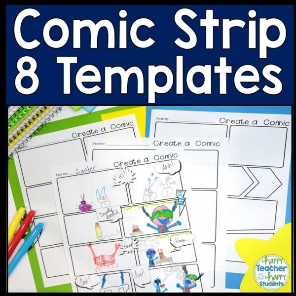 Comic Strip Templates | Comic Book Paper or Graphic Novel Paper ...