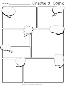 Comic Strip Templates | Comic Book Paper or Graphic Novel Paper ...