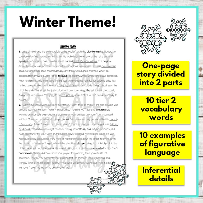 Activity for Mixed Speech Groups Winter Theme Story | Made By Teachers