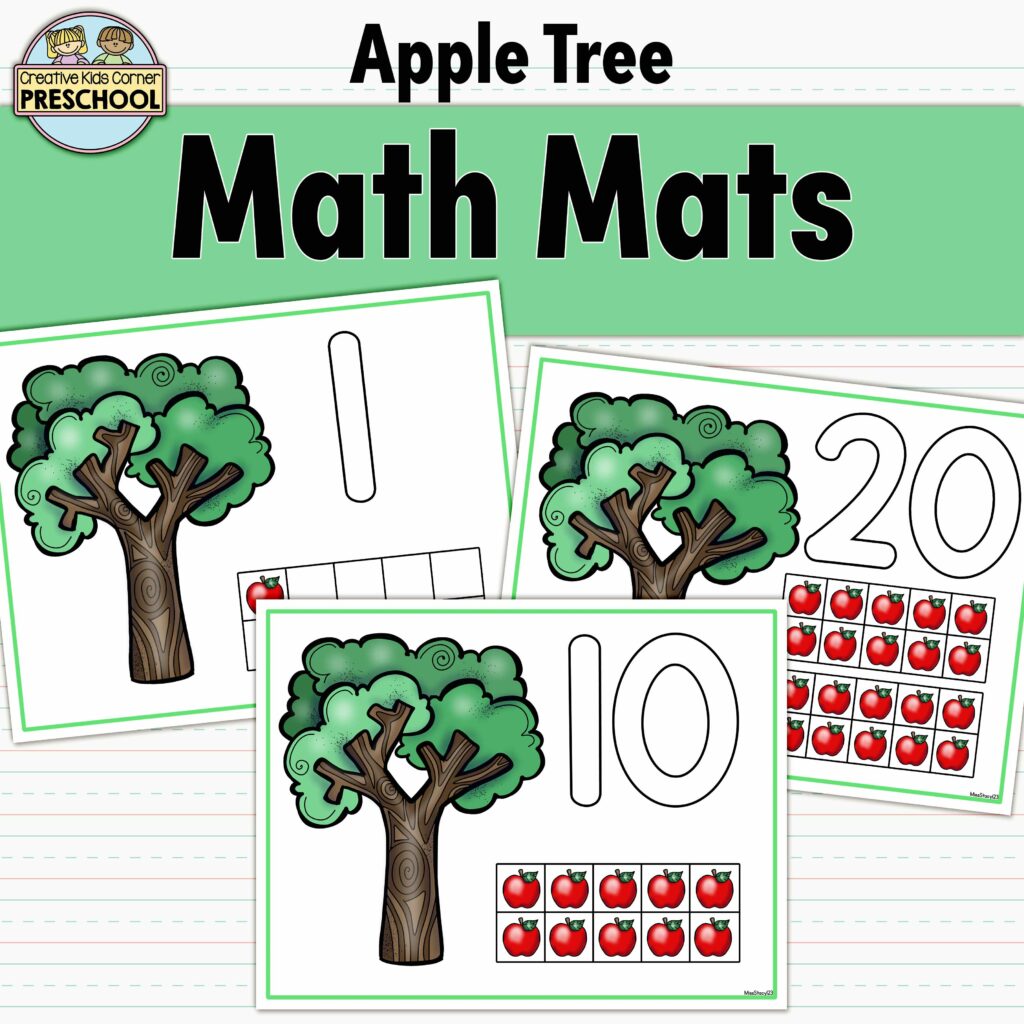 Apple Tree Math Mats | Made By Teachers