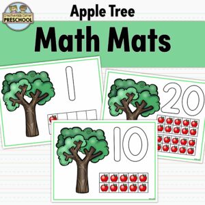 Apple Tree Math Mats | Made By Teachers