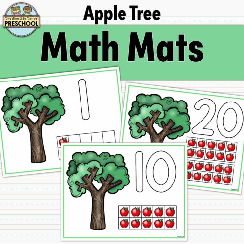 Apple Tree Math Mats | Made By Teachers