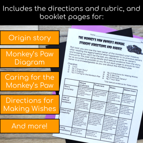 The Monkey's Paw Owner's Manual: Fun activity for Halloween! | Made By ...