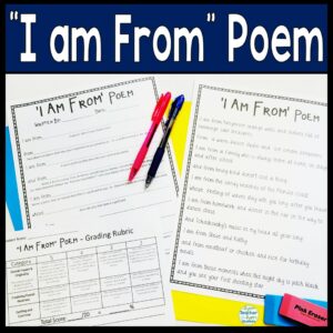 I Am Poem - I Am From Poem: Template, Example Poem & Grading Rubric ...