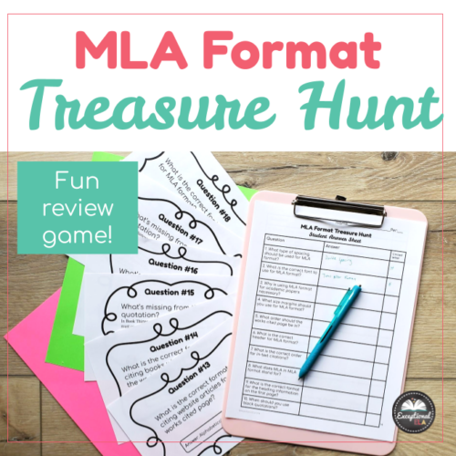 MLA Format Treasure Hunt: Fun Question Trail Activity! | Made By Teachers