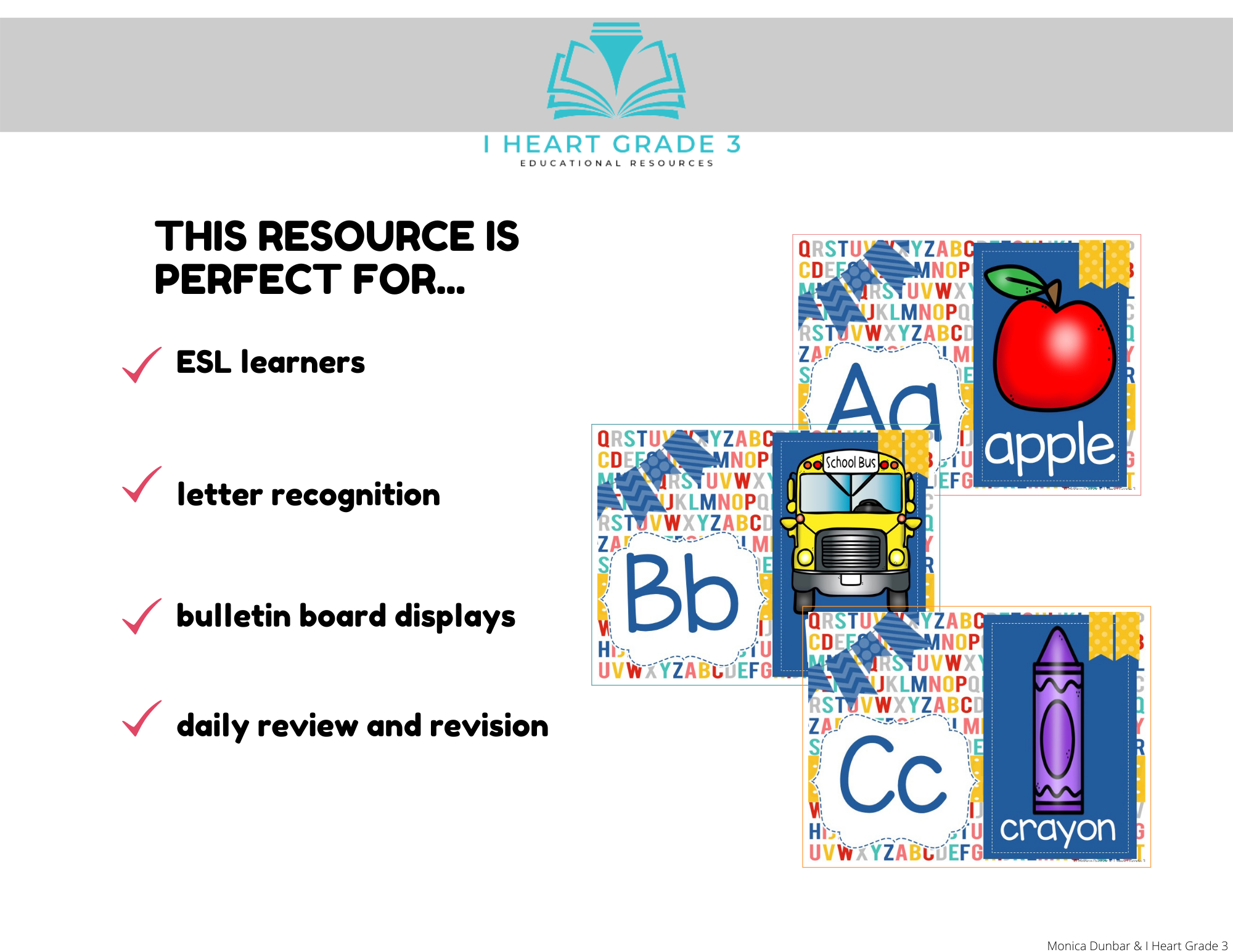 Back to School Alphabet Posters | Made By Teachers