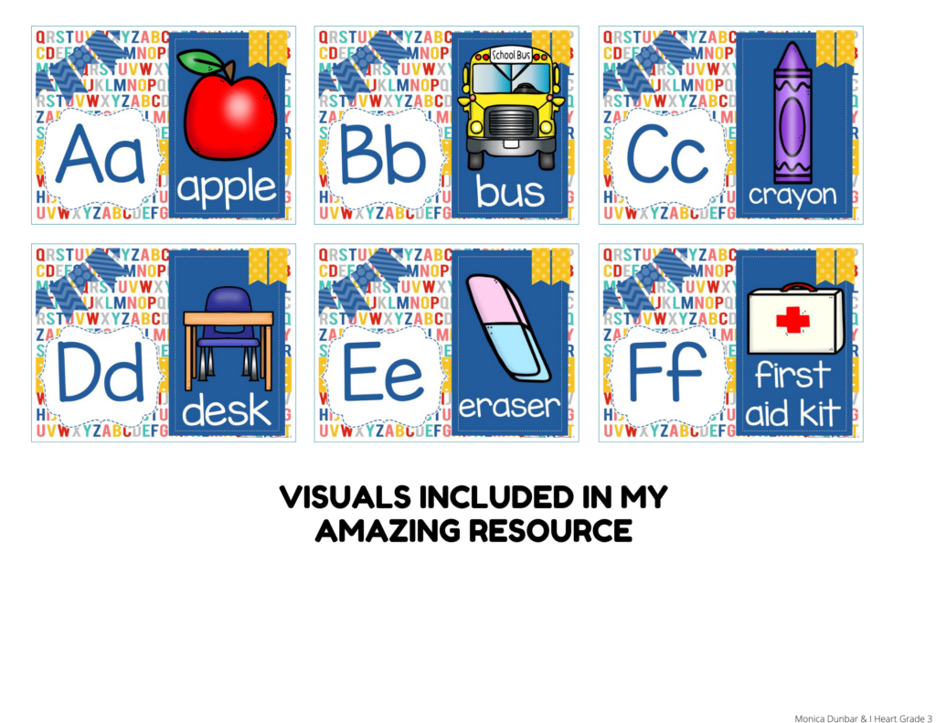 Back to School Alphabet Posters | Made By Teachers
