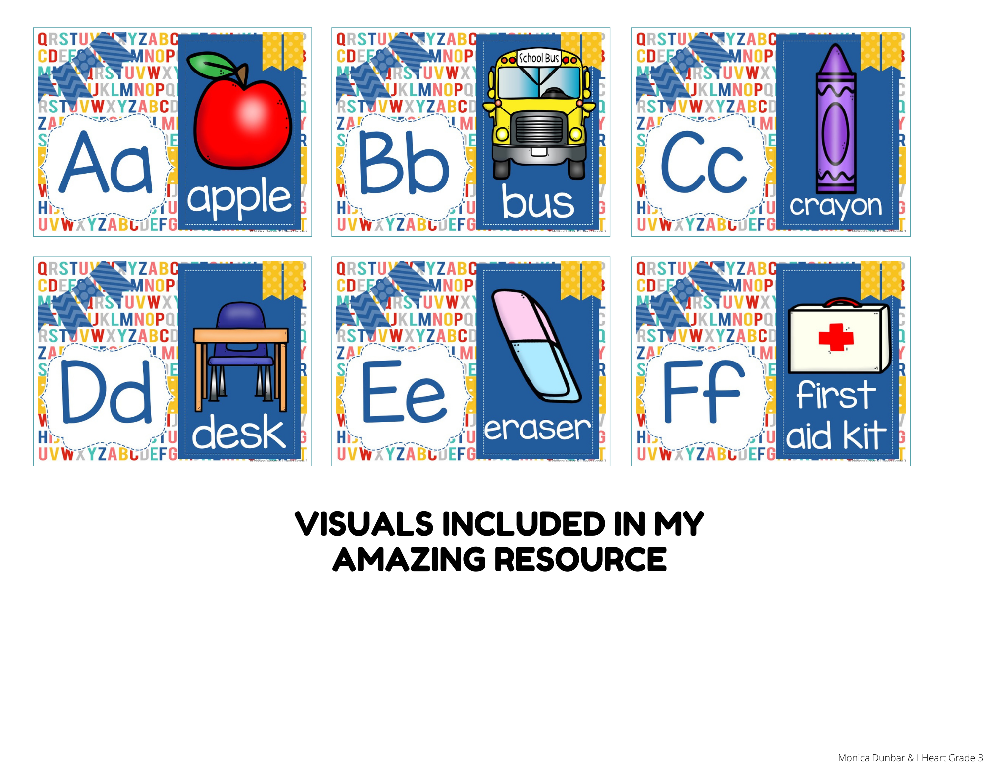 Back to School Alphabet Posters | Made By Teachers