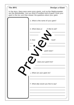 Roald Dahl "The BFG" worksheets | Made By Teachers