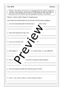 Roald Dahl "The BFG" worksheets | Made By Teachers
