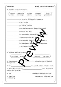 Roald Dahl "The BFG" worksheets | Made By Teachers