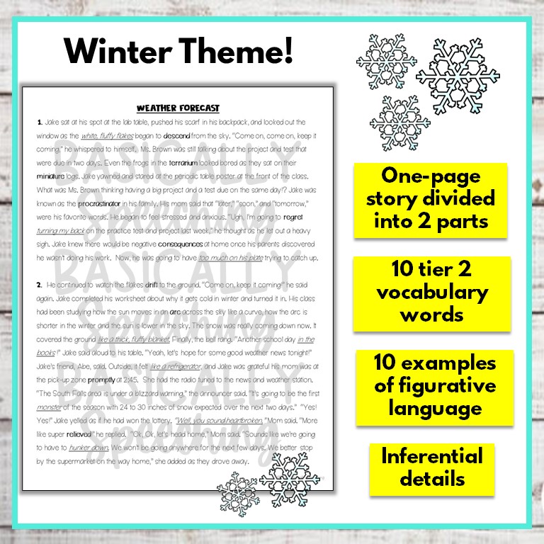 Activity for Mixed Speech Groups Winter Theme Story | Made By Teachers
