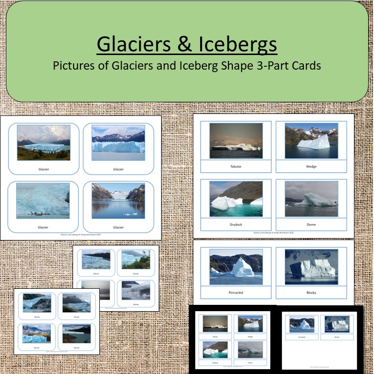 Glaciers and Icebergs Elementary Montessori Activities Climate Artic ...