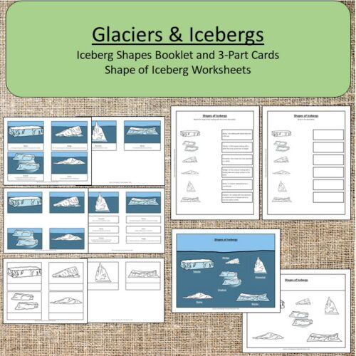 Glaciers and Icebergs Elementary Montessori Activities Climate Artic ...