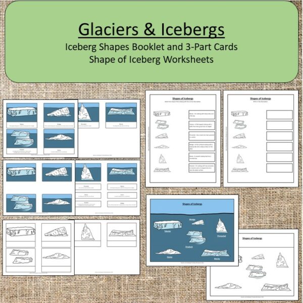 Glaciers and Icebergs Elementary Montessori Activities Climate Artic ...