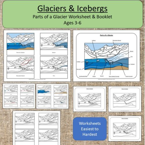 Glaciers and Icebergs 3-6 years Montessori Activities Climate Arctic ...