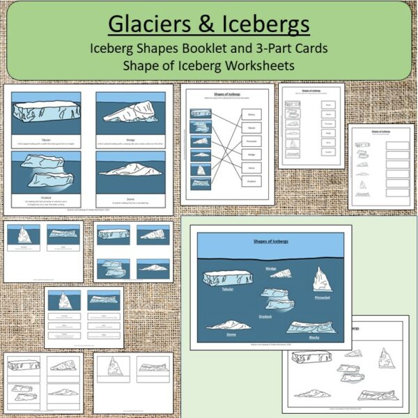Glaciers and Icebergs 3-6 years Montessori Activities Climate Arctic ...