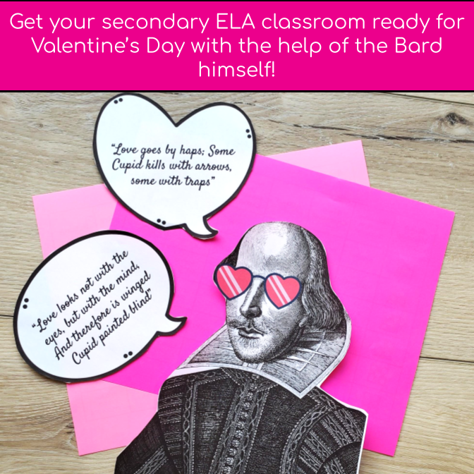 Shakespeare Love Quotes Bulletin Board Kit: Great for Valentine's Day ...