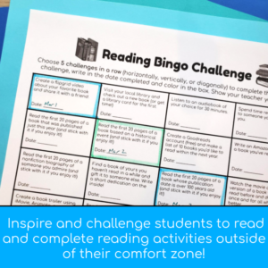 Reading Bingo Challenge w/Editable Bingo Board! - Great for Read Across ...
