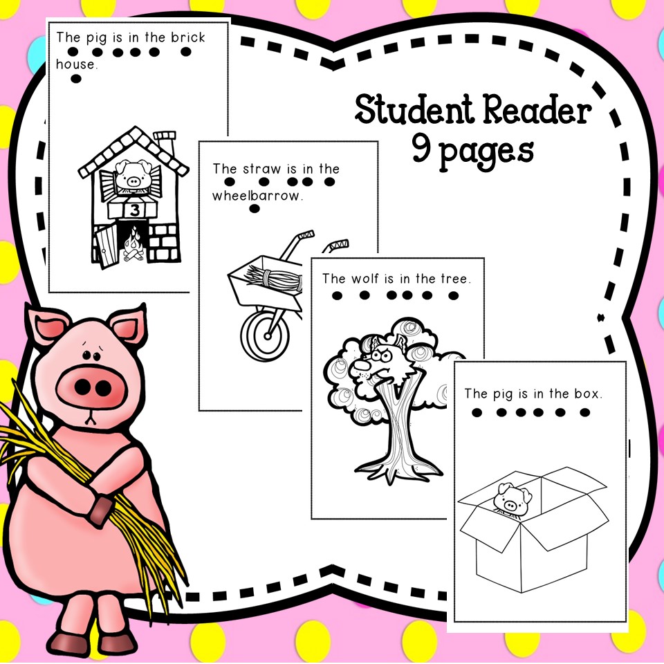 The Three Little Pigs Emergent Reader | Sight Word Reader for PreK and ...