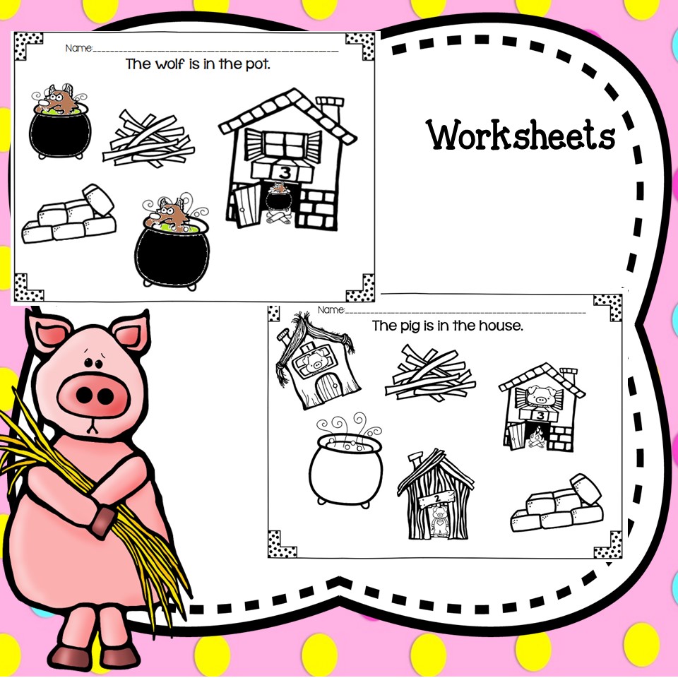The Three Little Pigs Emergent Reader | Sight Word Reader for PreK and ...