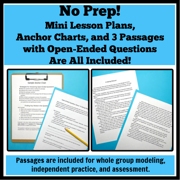 Test Prep Writing Open-Ended Responses for 3rd Grade | Made By Teachers