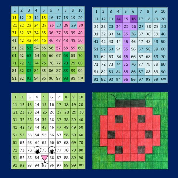 Spring 100s Chart | Hundreds Charts | 100 Chart Mystery Pictures ...