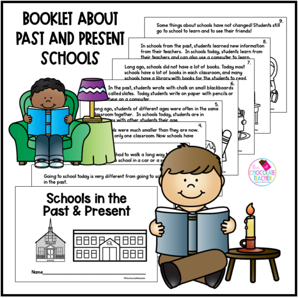 Social Studies Then and Now - Past Present Future - Schools - 1st Grade ...