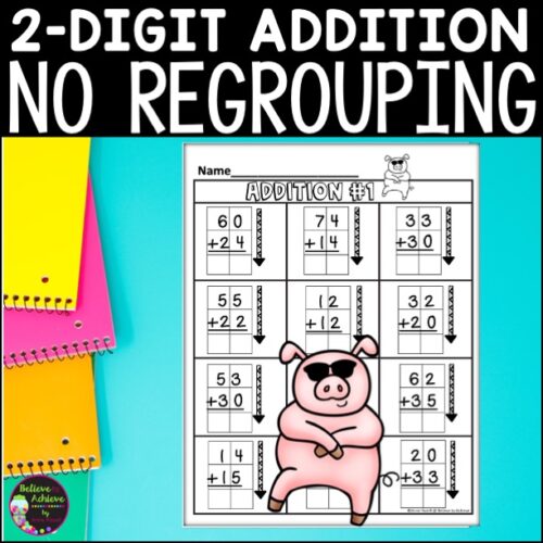2 Digit Addition No Regrouping Worksheets | Made By Teachers