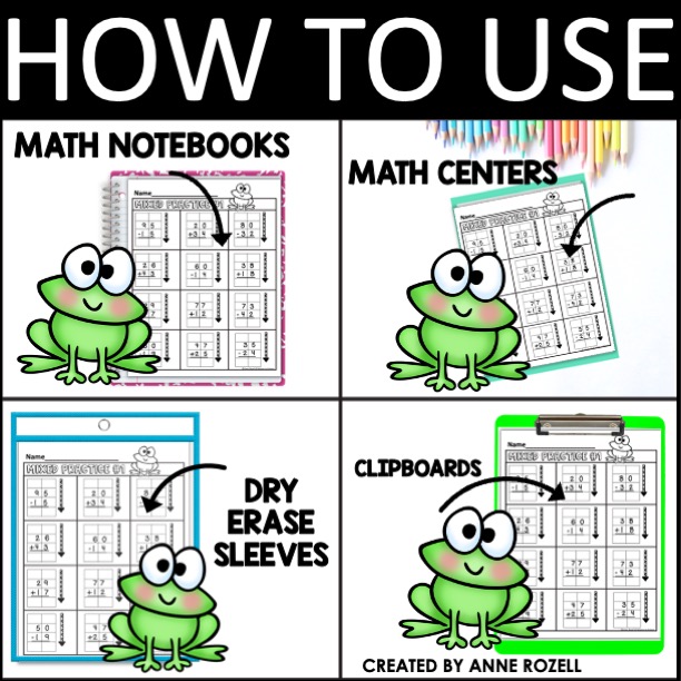 2 Digit Mixed Addition Subtraction With & Without | Made By Teachers