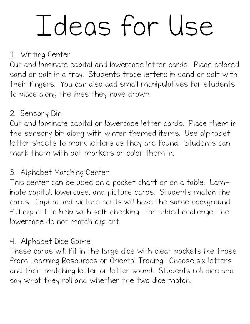 Winter Alphabet Centers | Made By Teachers