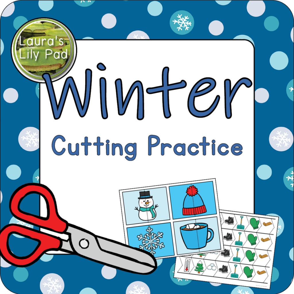 Winter Cutting Practice Scissor Skills Center | Made By Teachers