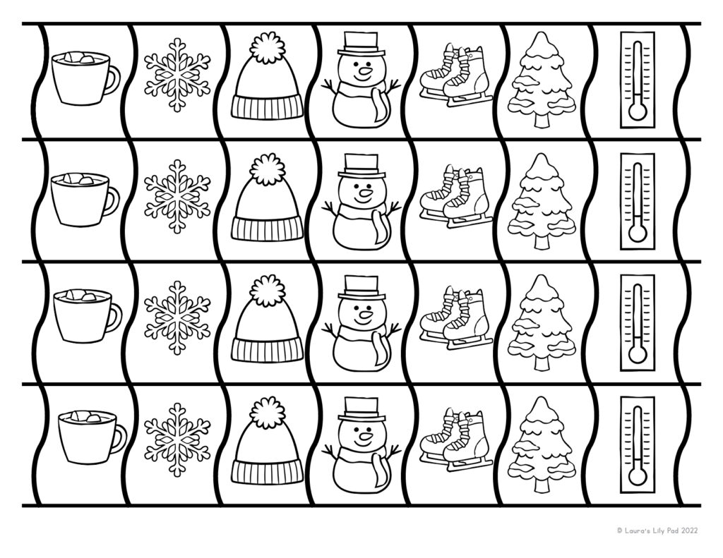 Winter Cutting Practice Scissor Skills Center | Made By Teachers