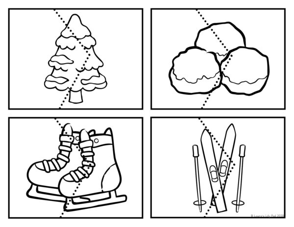 Winter Cutting Practice Scissor Skills Center | Made By Teachers