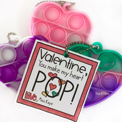 Pop It Valentines Day Cards from Teacher (Editable) | Made By Teachers