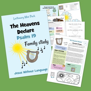Psalm 19 - Kidmin Lesson & Bible Crafts + family study. | Made By Teachers