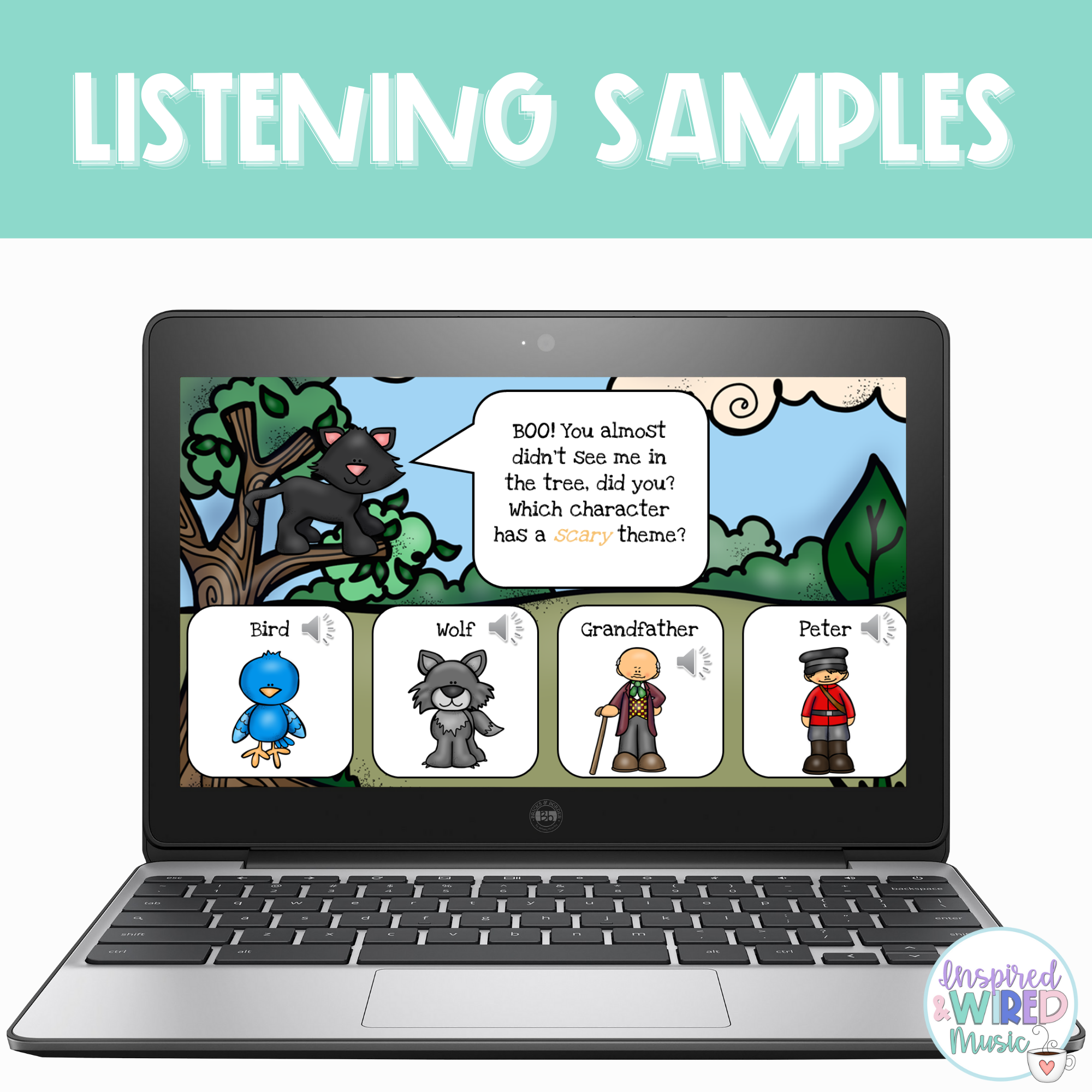 Peter and the Wolf Digital Music Escape Room | Made By Teachers