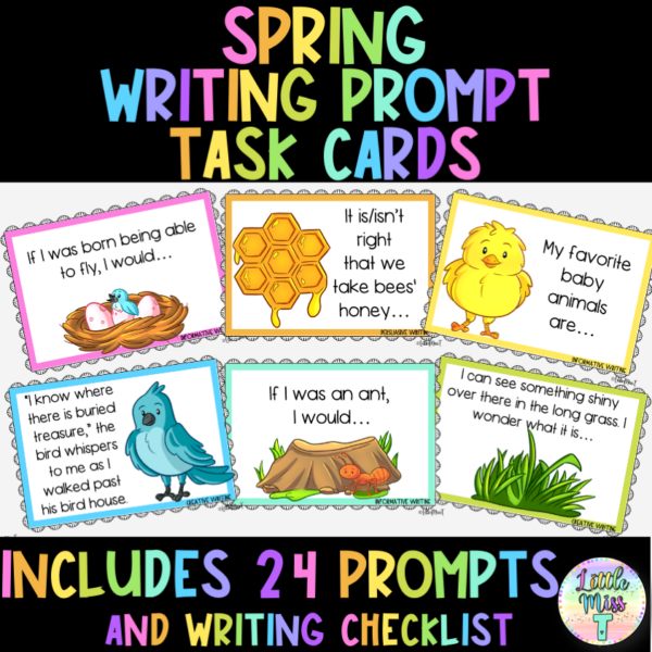 Spring Writing Prompt Task Cards Creative Persuasive Informative ...