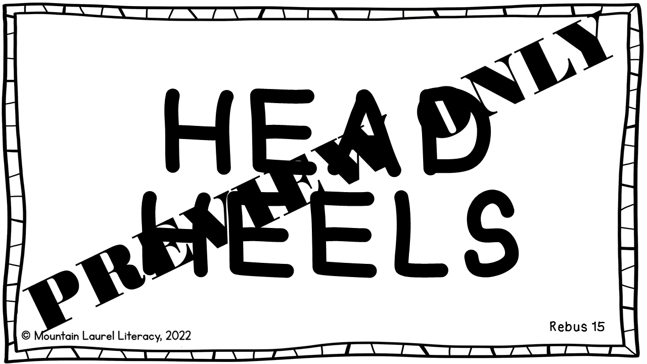 Rebus Puzzle Brain Teasers High School Middle School | Made By Teachers