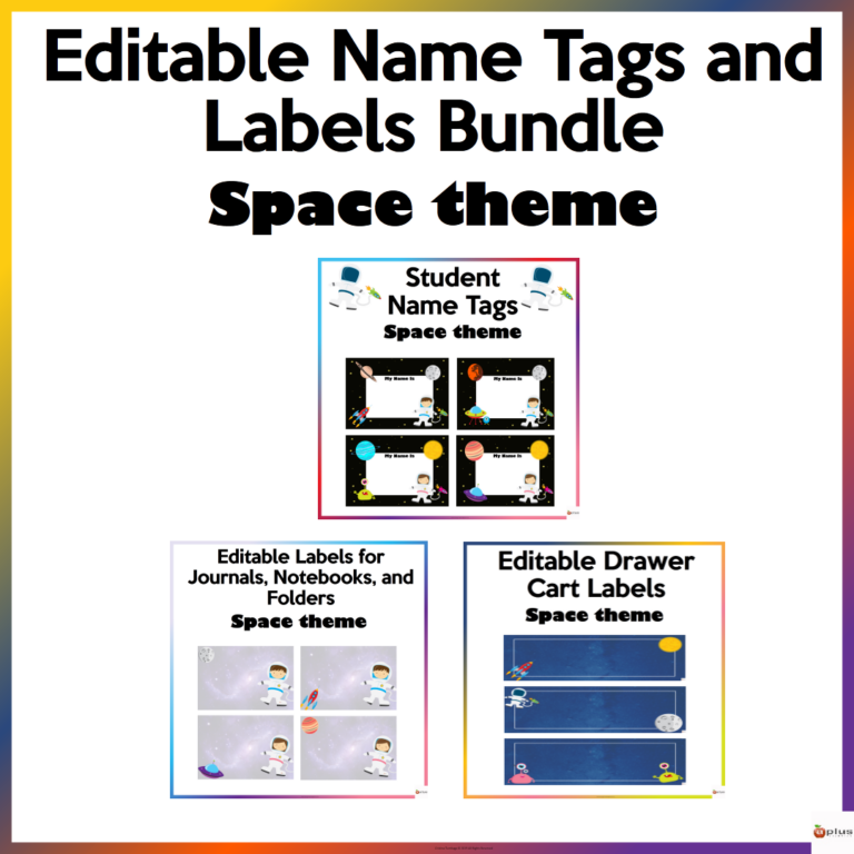 Editable Name Tags and Labels Sweets Theme Bundle | Made By Teachers