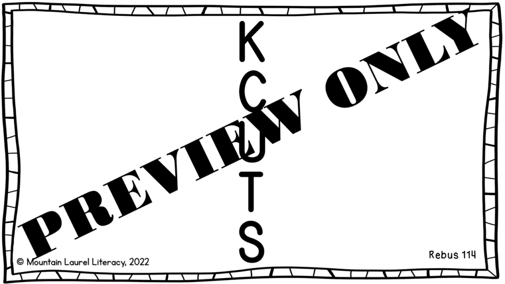 Rebus Puzzle Brain Teasers High School Middle School | Made By Teachers