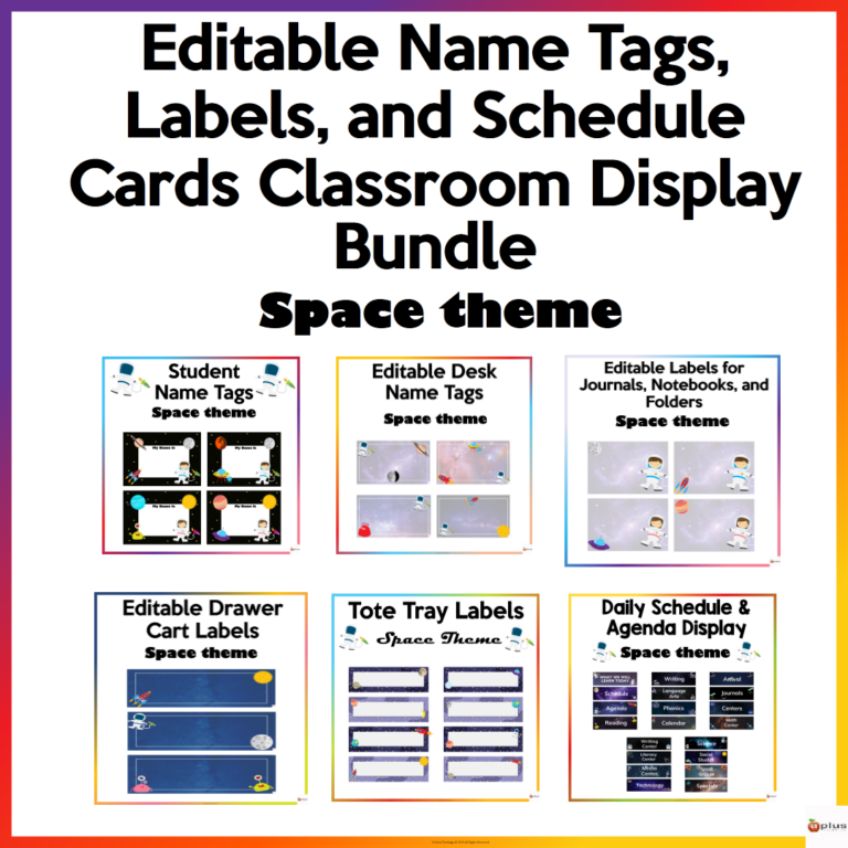 Editable Student Name Tags Spring Theme | Made By Teachers