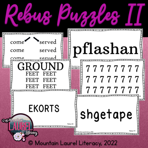 Rebus Puzzle Brain Teasers High School Middle School | Made By Teachers