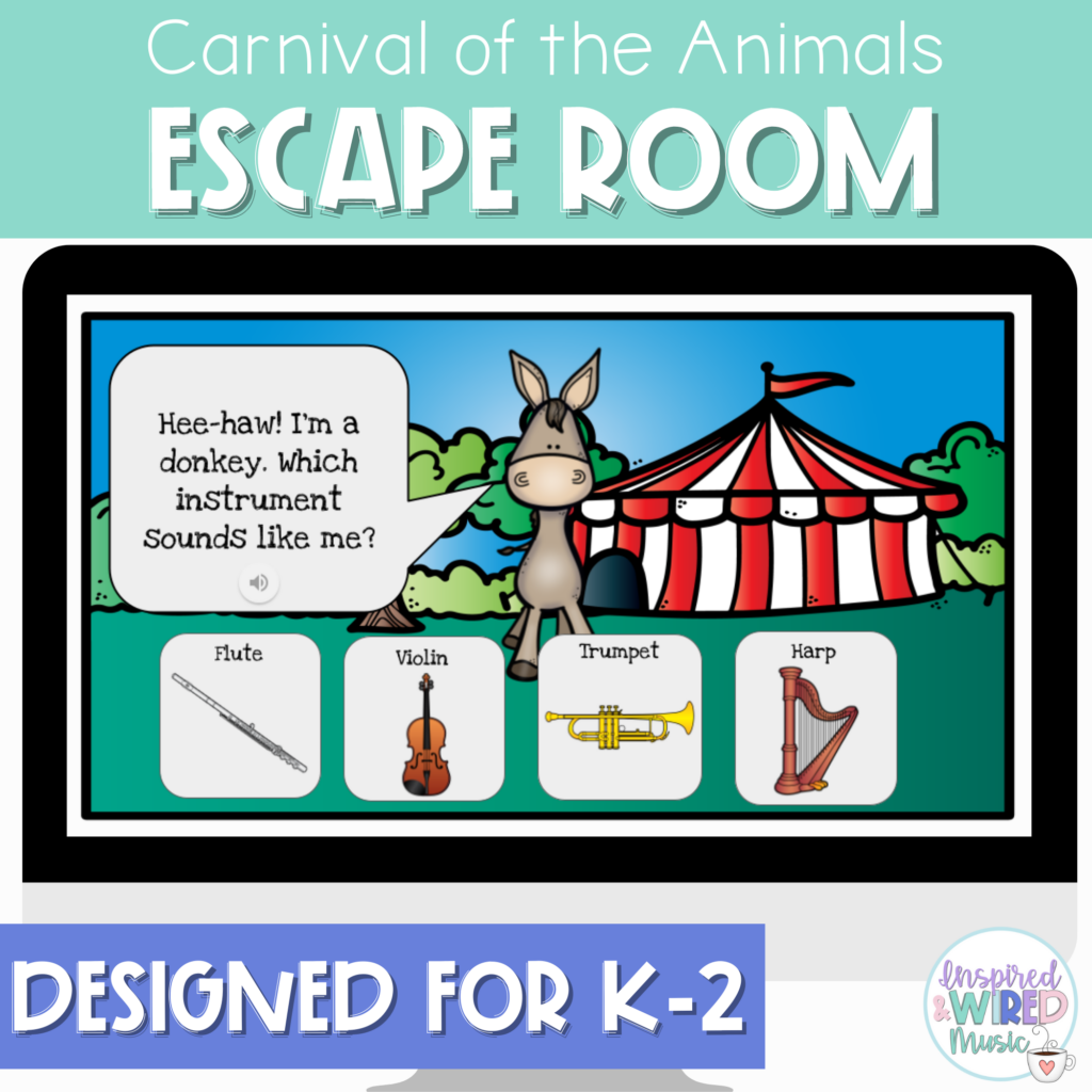 Carnival of the Animals Digital Music Escape Room | Made By Teachers