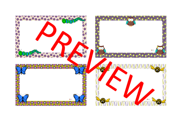 Editable Student Name Tags Spring Theme | Made By Teachers