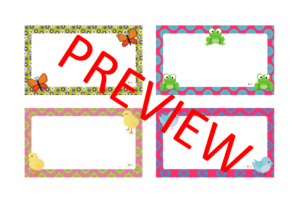 Editable Student Name Tags Spring Theme | Made By Teachers