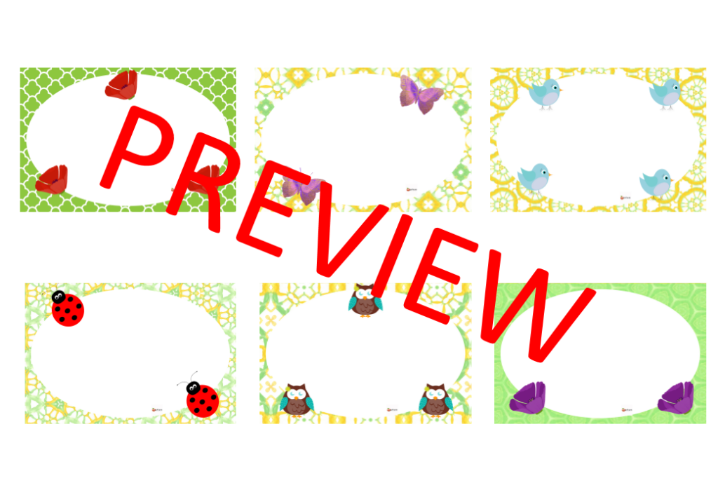 Editable Labels for Journals, Notebooks, and Folders Spring Theme ...