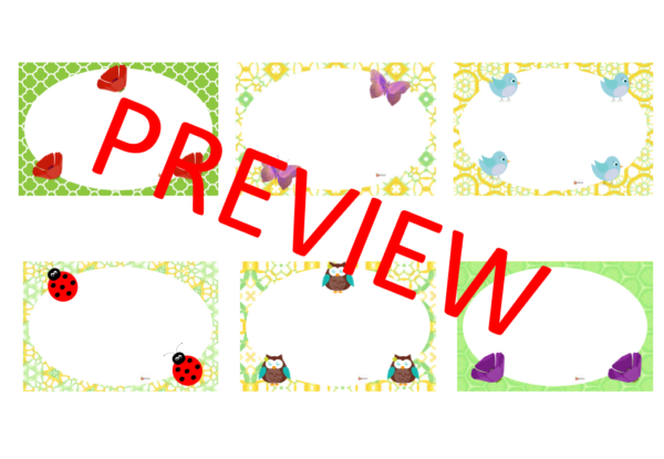 Editable Labels for Journals, Notebooks, and Folders Spring Theme ...