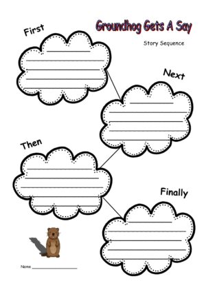 Groundhog Gets A Say Main Retell Sequence SummarizeIdea | Made By Teachers